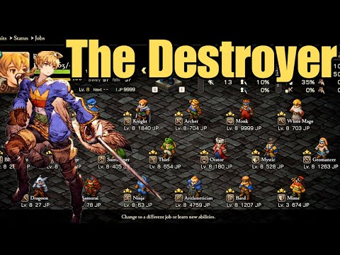 Final Fantasy Tactics - The Ivalice Chronicles | Ramza The Destroyer | Powerful Builds