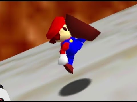 How to jump kick up slopes in mario 64 - YouTube