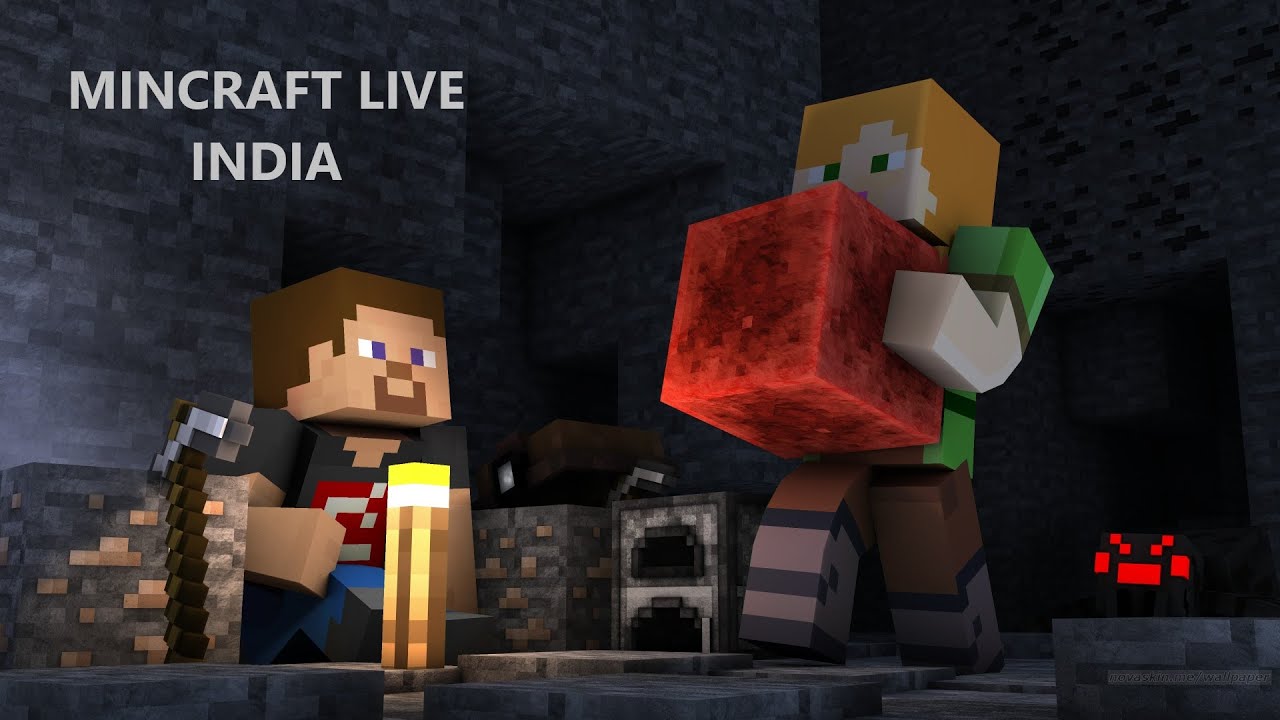 Minecraft Multiplayer Live India || Minecraft India Live in Hindi - YouTube