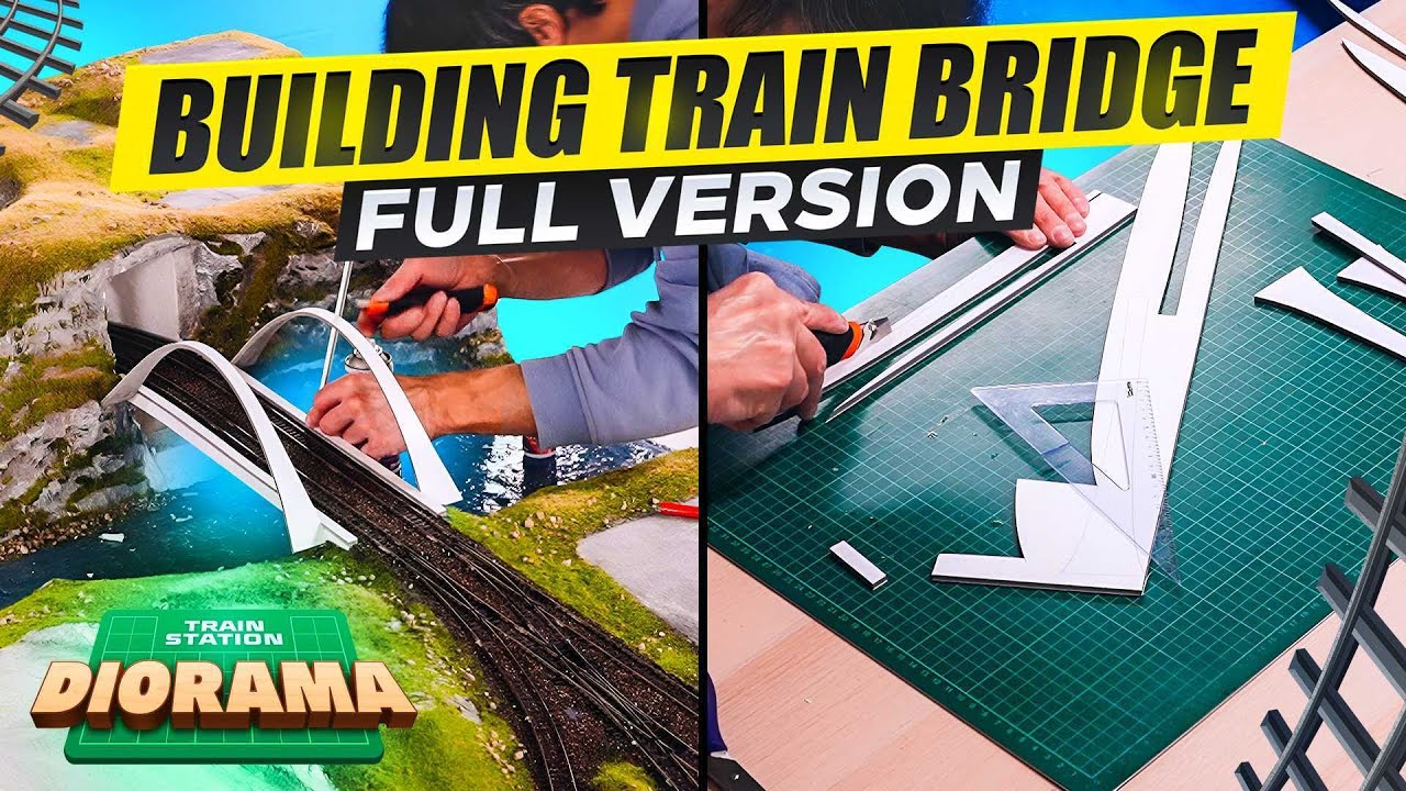 Building a Train Bridge Diorama by Game (LONG FULL VERSION, DEEP CALM ...
