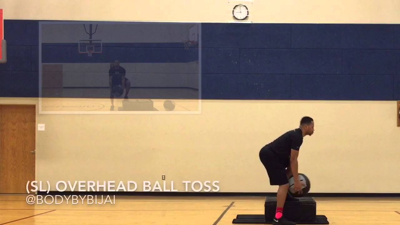 Single leg ball toss - YouTube