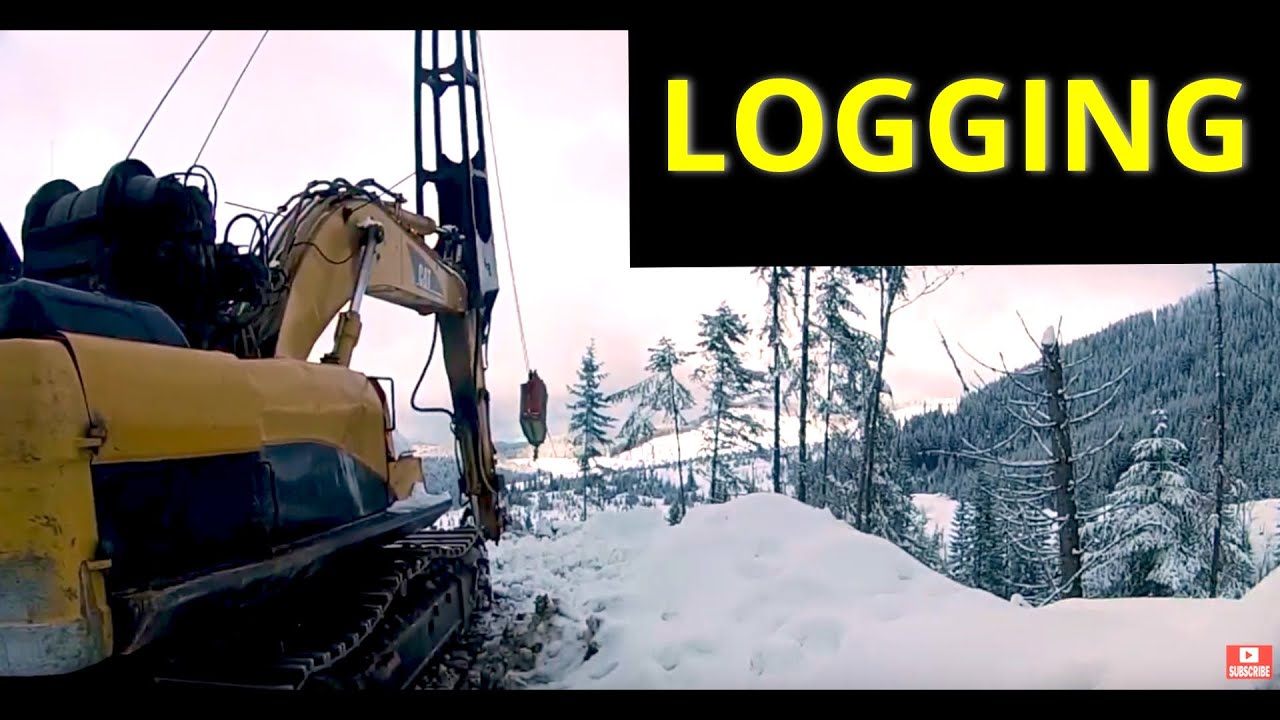 Potlatch Gypo Cable Logging | Idaho Winter | Skyline | Eagle Carrier ...