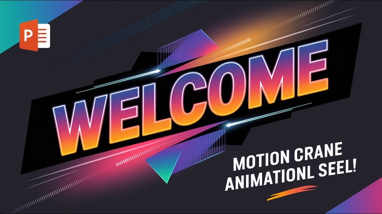 Motion Animated WELCOME Slide in PowerPoint 2024 - YouTube