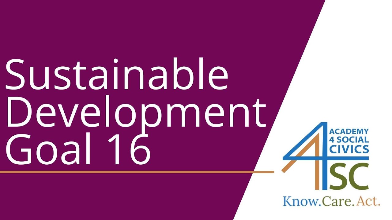 Sustainable Development Goal 16 Peace Justice And Strong