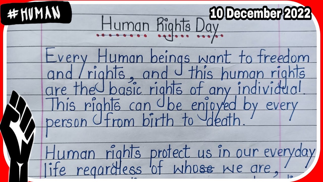 human rights day essay | essay on Human Rights Day 2022 | human rights ...