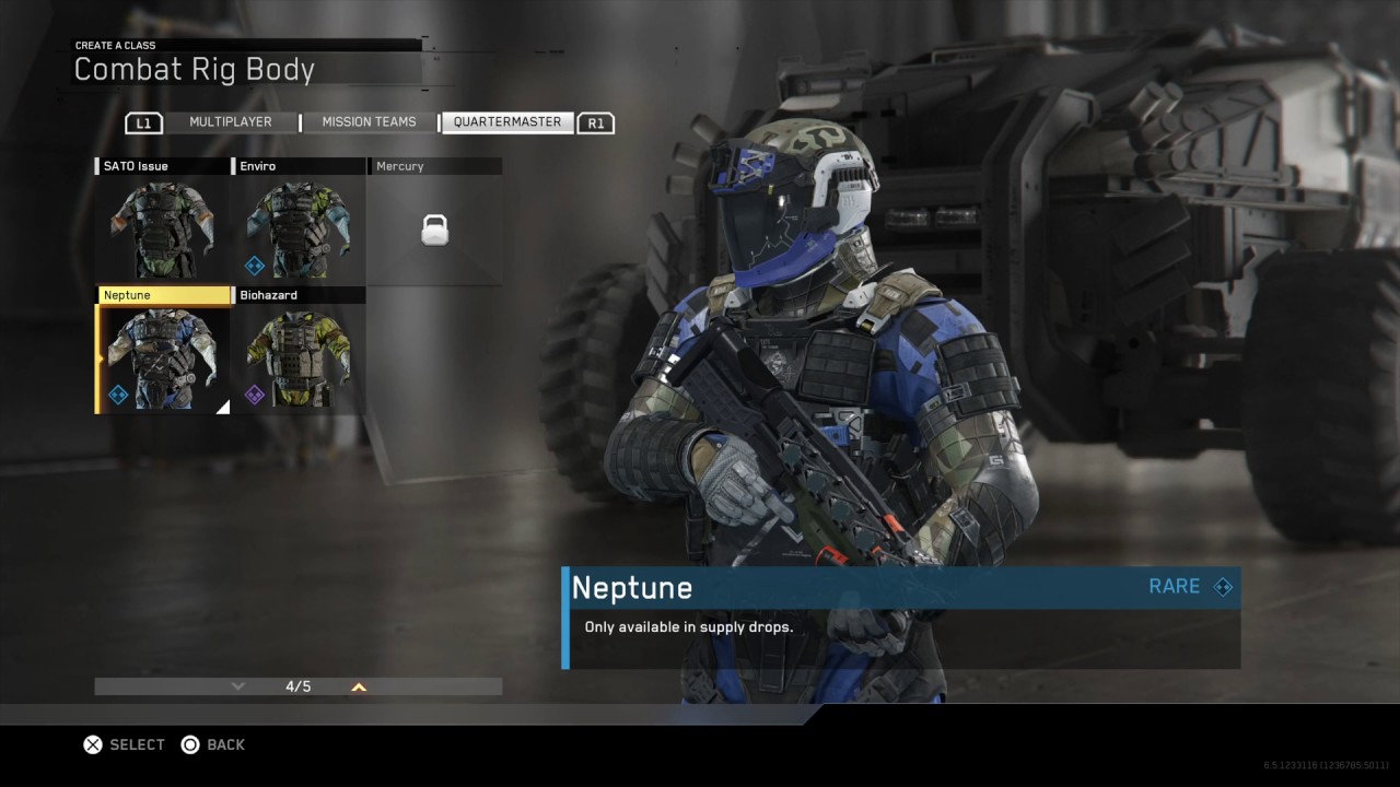 Infinite Warfare: Warfighter Neptune Combat Rig Body - YouTube