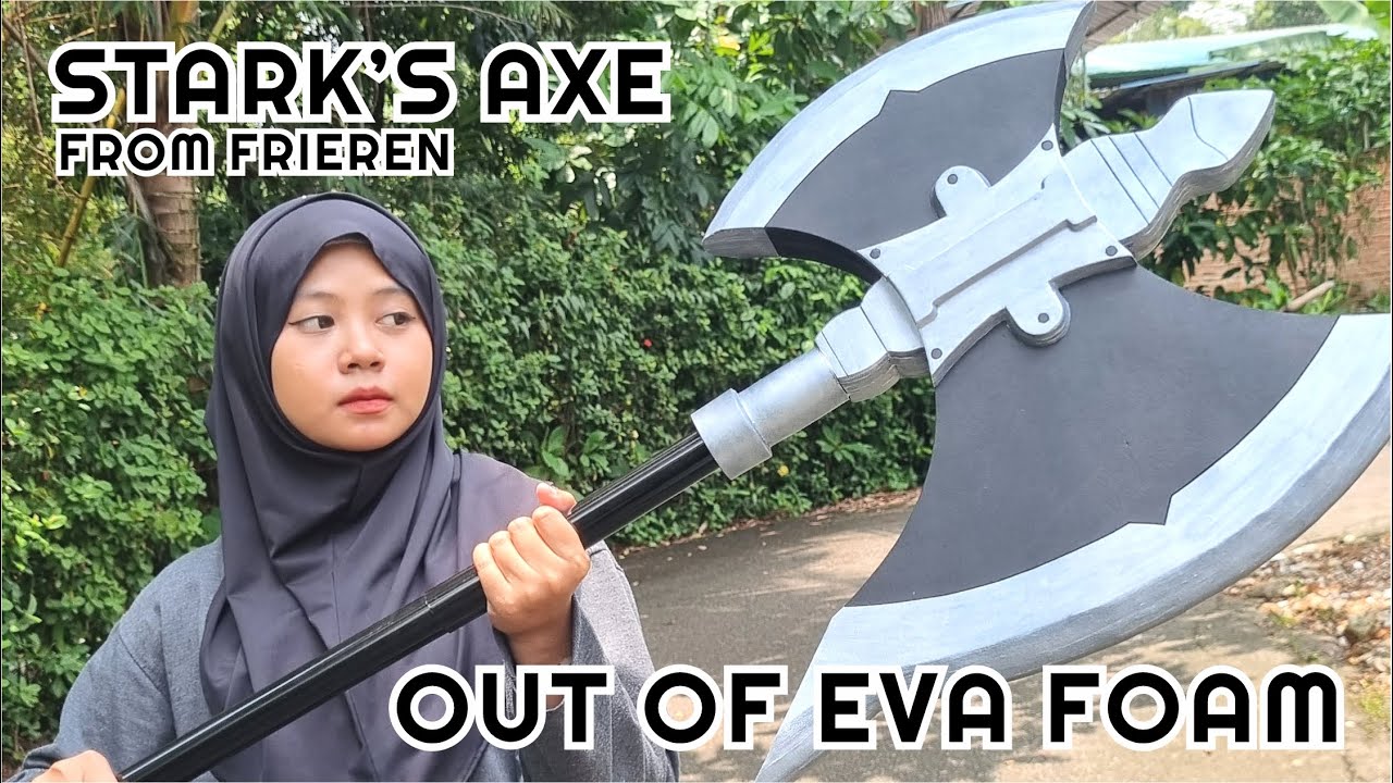 How to make STARK'S AXE from FRIEREN (WITH TEMPLATE) (ENG SUB) - YouTube