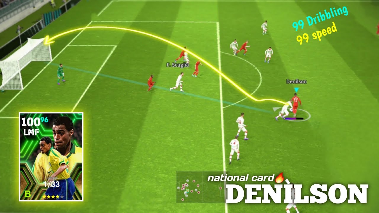 Witness the Brilliance of Denilson🔥99 dribbling #efootball - YouTube