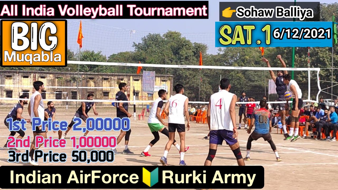 Set.1🌿 Indian AirForce V/S Rurki Army II All India Volleyball ...