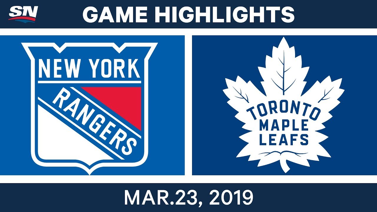 NHL Game Highlights | Rangers vs. Maple Leafs – March 23, 2019 - YouTube