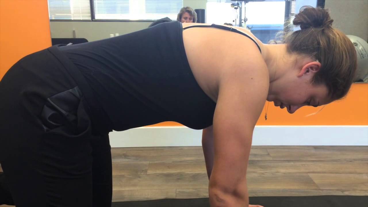 Spinal Stability The Core in 4 Point Kneeling - YouTube
