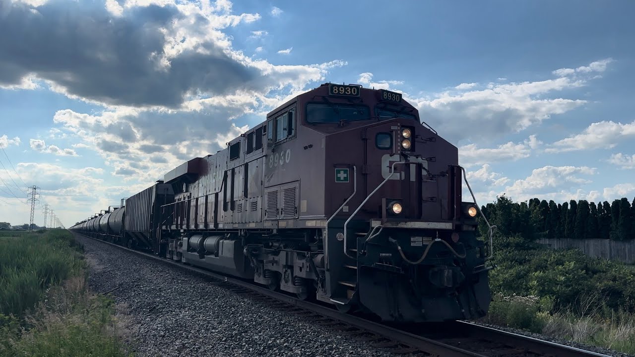 CPKC train 528 east with at Belle River with CP 8930 & KCS 4765 (7/7 ...