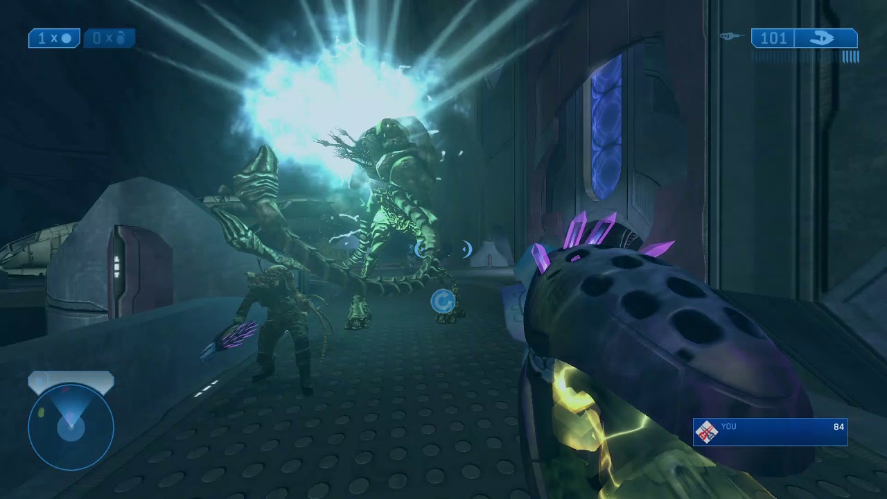 Fighting The Flood Juggernaut In Halo 2 - YouTube