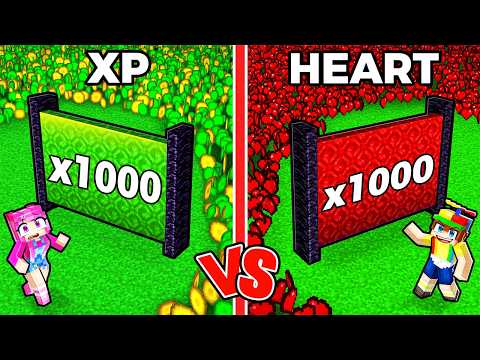 Herzen vs. EP-Multiplikator: Minecraft-Battle