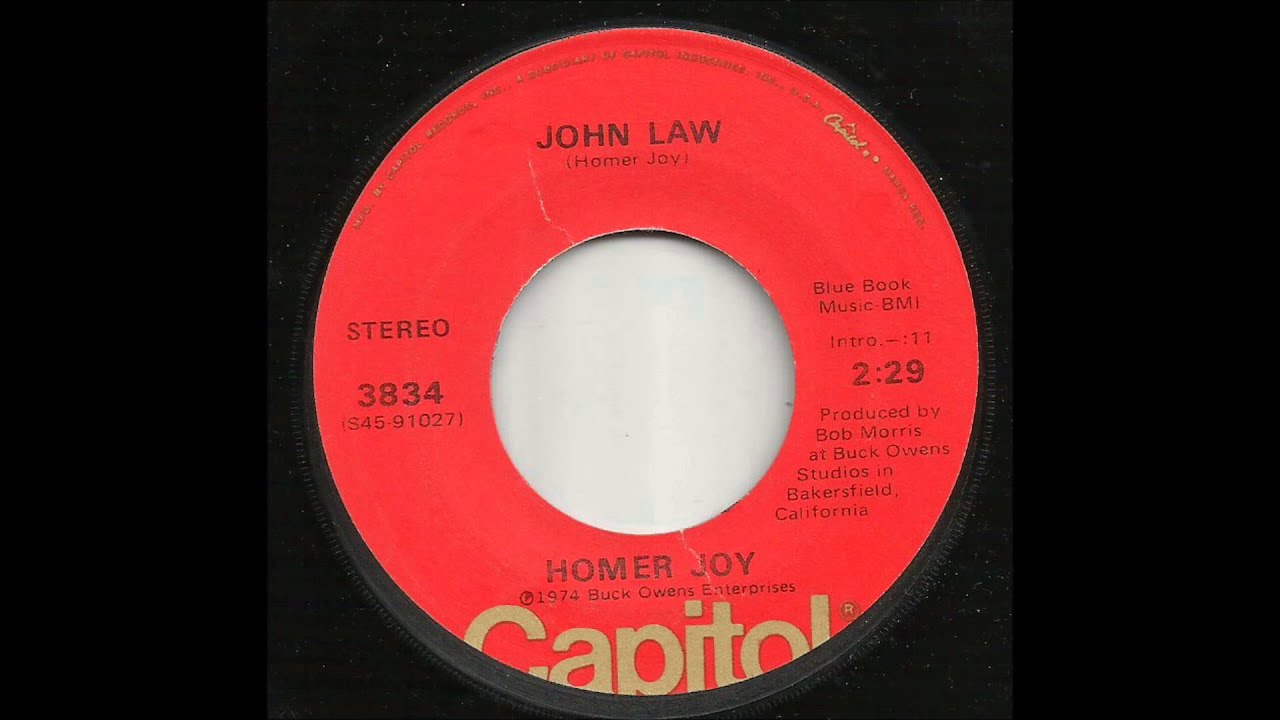 Homer Joy - John Law - YouTube