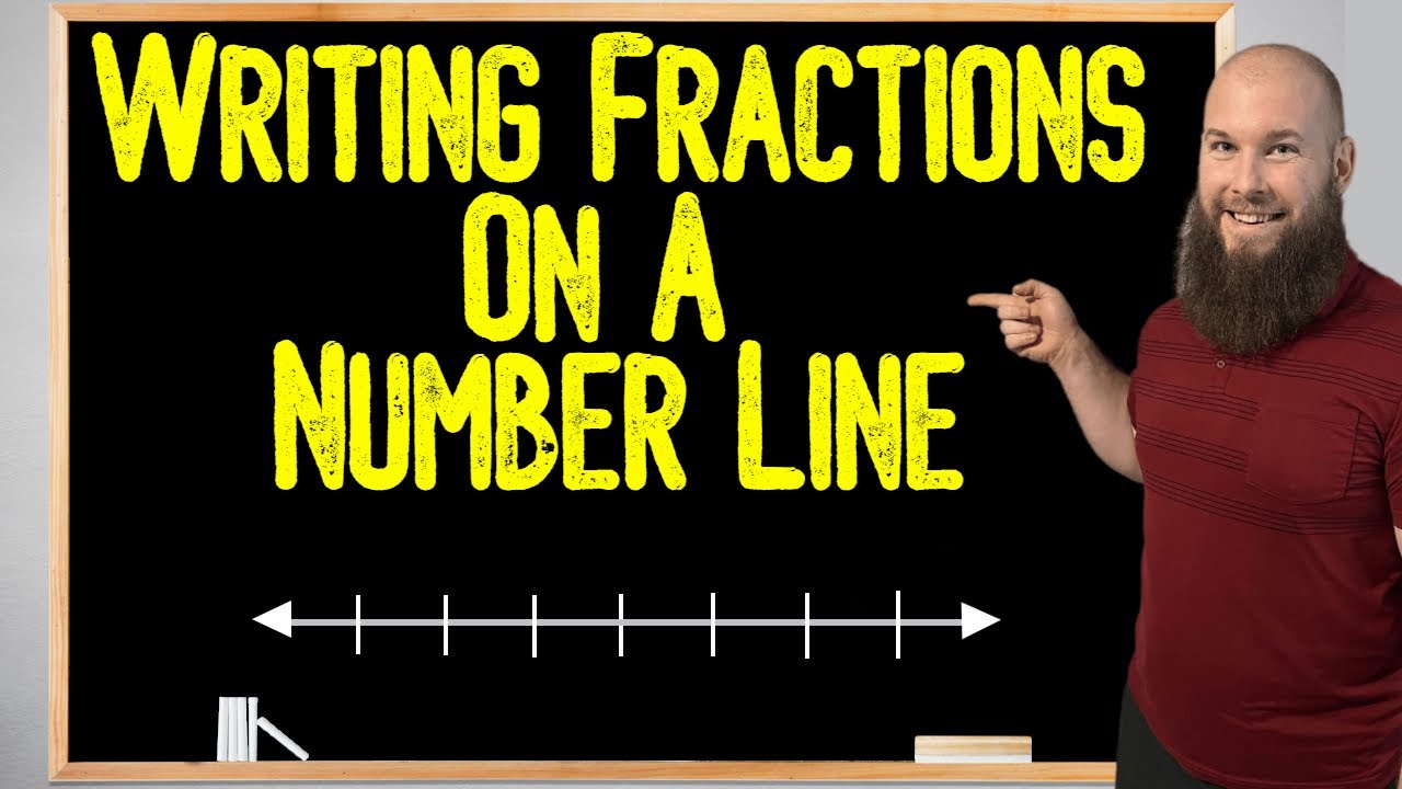 How To Write Fractions On A Number Line | Place Fractions On Number ...