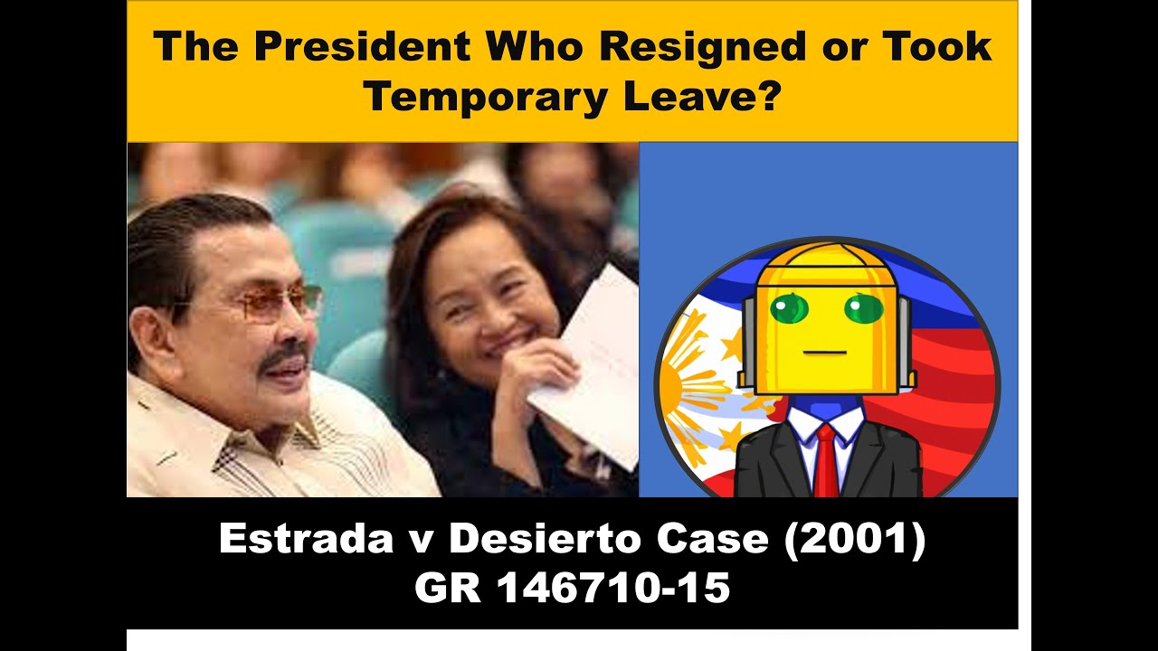 Philippine Political History Unraveled: The Estrada v Desierto Case (GR ...