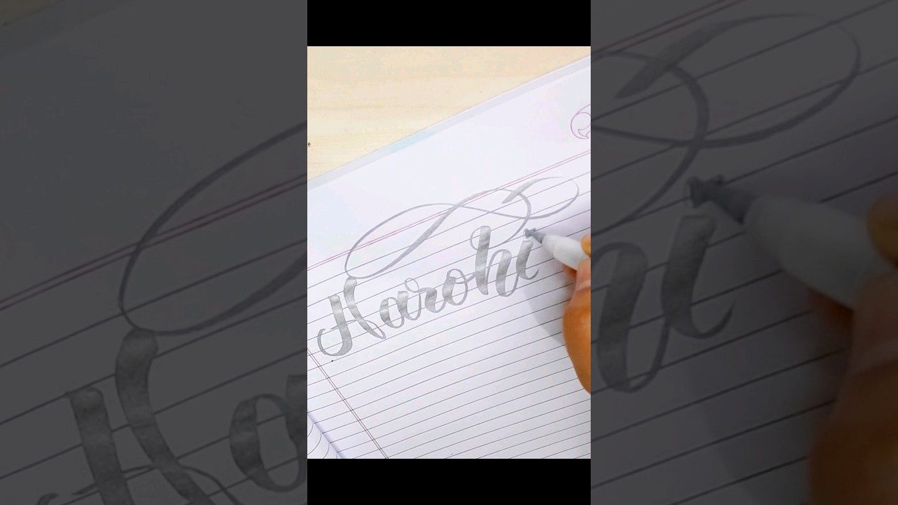 "Aarohi" Name Calligraphy #shorts #art #handlettering #lettering # ...