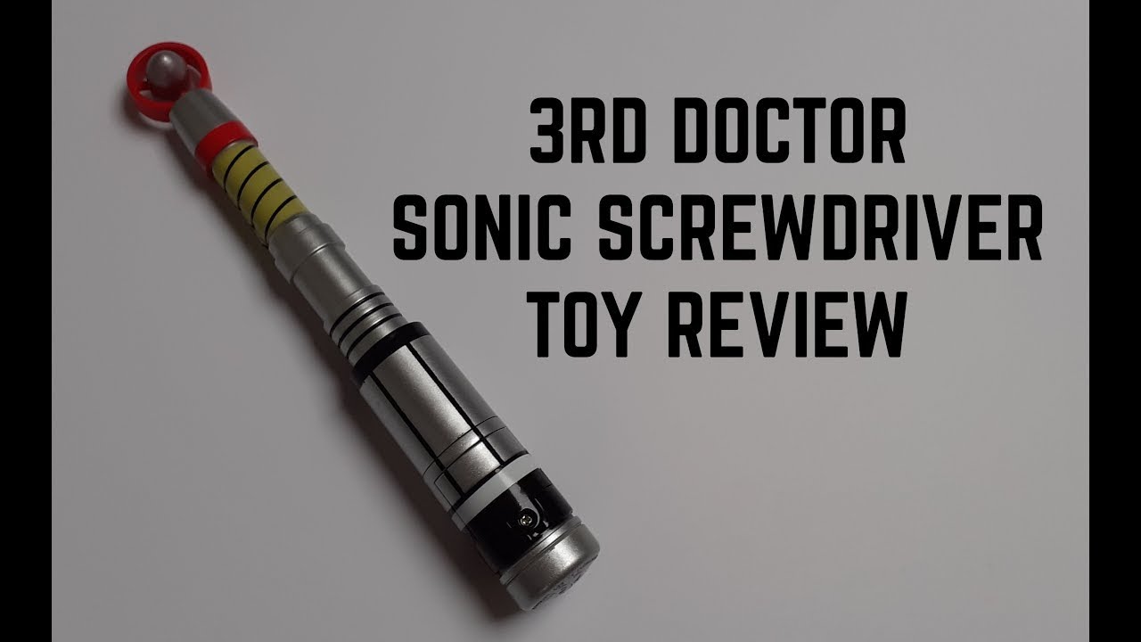 Doctor Who 3rd doctor sonic screwdriver toy review - YouTube