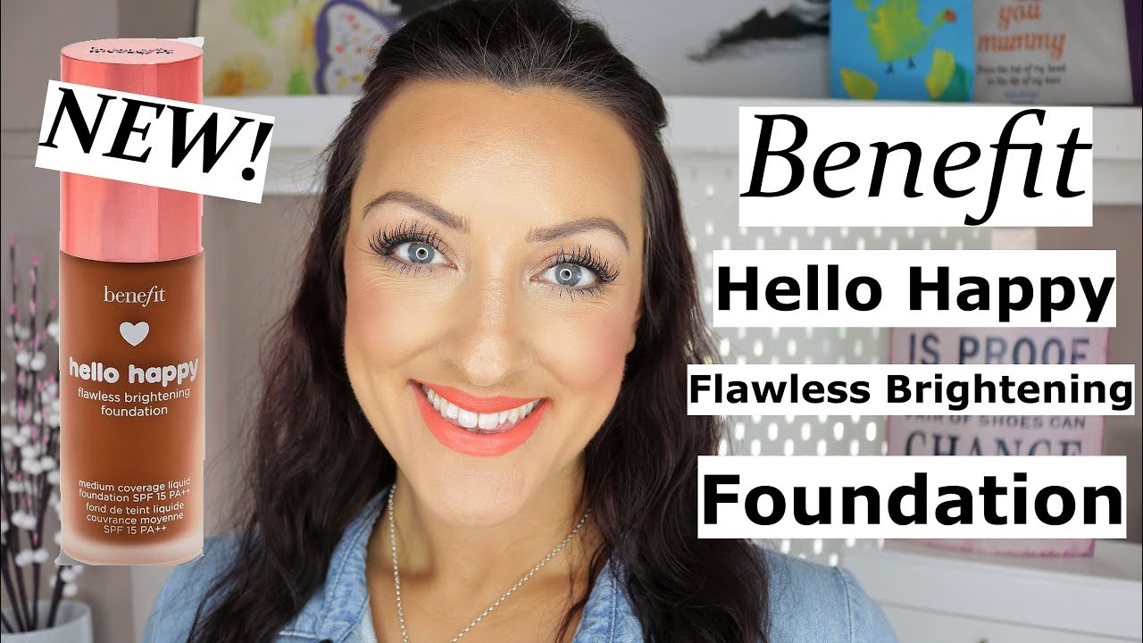 Benefit Hello Happy Flawless Hydrating Foundation - YouTube