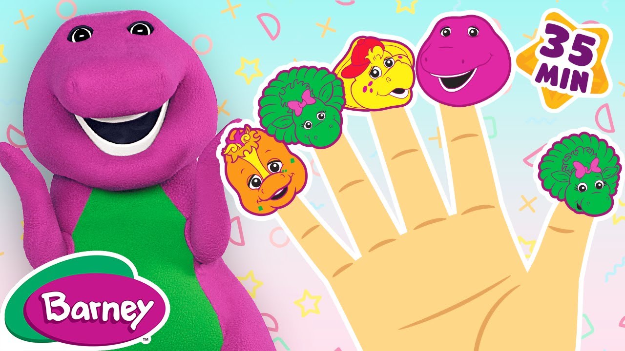 Finger Family Song and more Fun Kids Songs | Barney the Dinosaur - YouTube