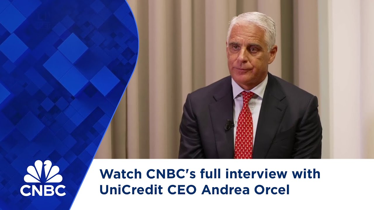 Watch CNBC's full interview with UniCredit CEO Andrea Orcel - YouTube