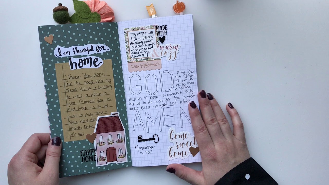 GRATITUDE JOURNAL FLIP THROUGH | Creative Faith & Co. - YouTube
