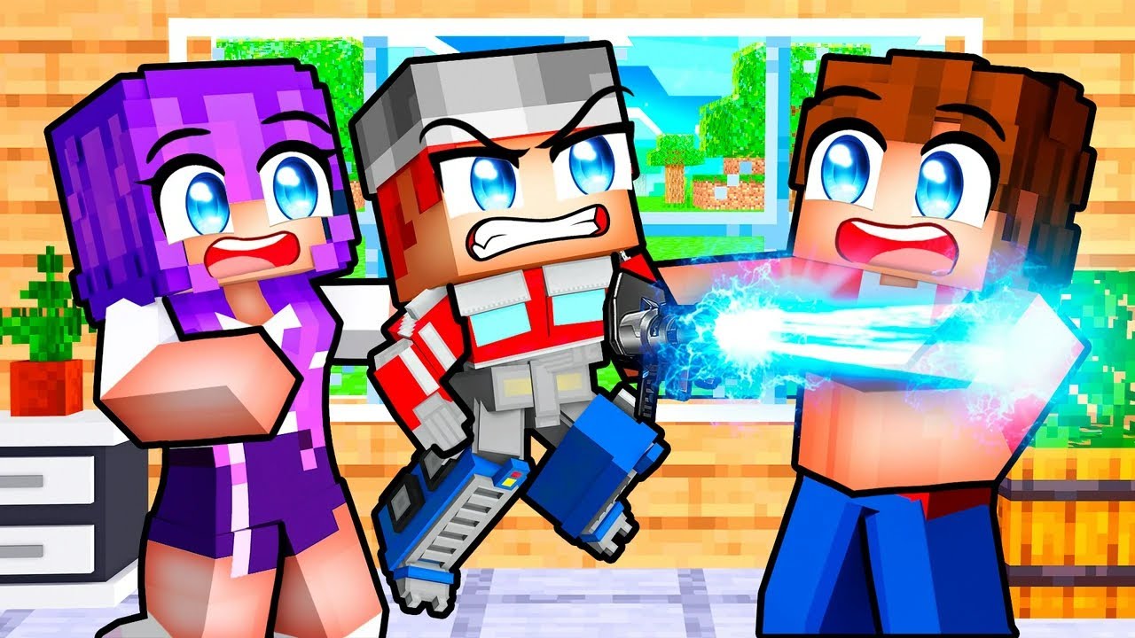 Gara Becomes a TRANSFORMER BABY in Minecraft! - YouTube