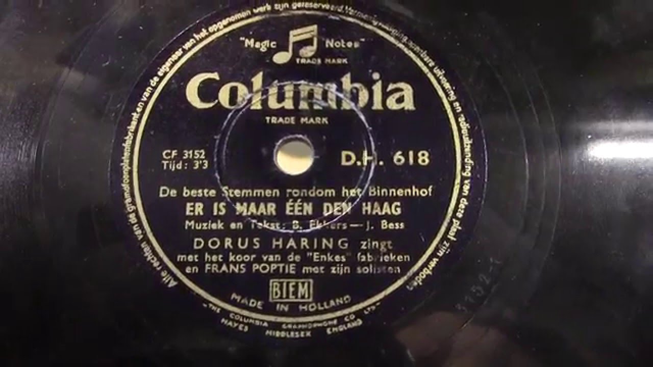 Dorus Haring: Er is maar een Den Haag. (ca 1955). - YouTube