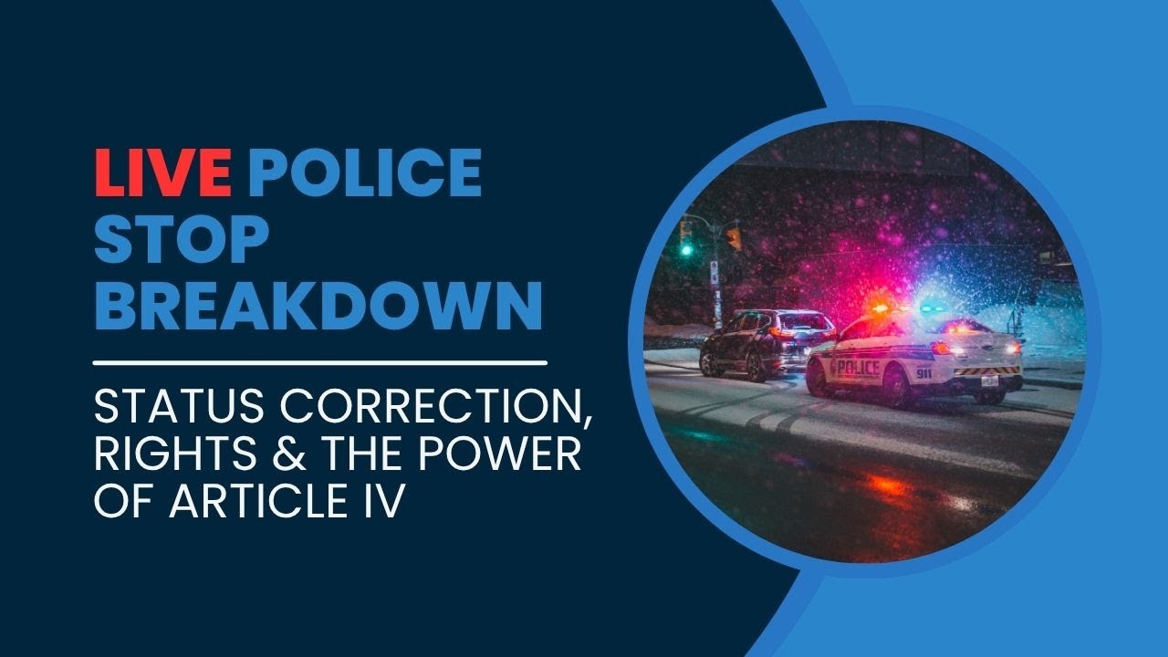 Live Police Stop Breakdown | Status Correction, Rights & the Power of ...