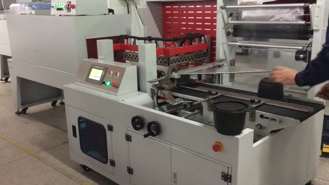 Self-heating hot pot automatic POF heat shrink film wrapping/packing ...