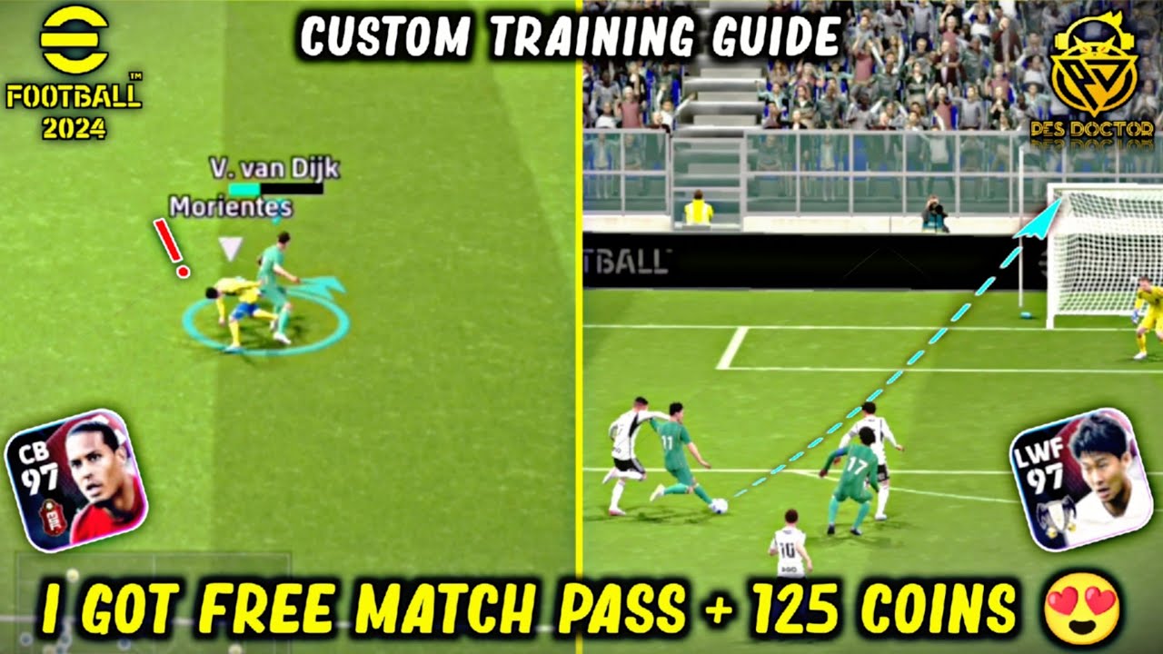 Free Match Pass Guide | Van Dijk & Son Custom Training | eFootball 2024 ...