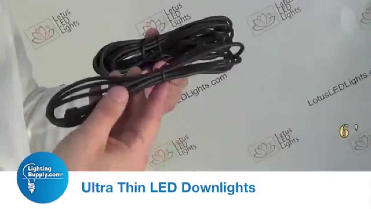 Thin Recessed Lotus LED Lights Driver Installation - YouTube