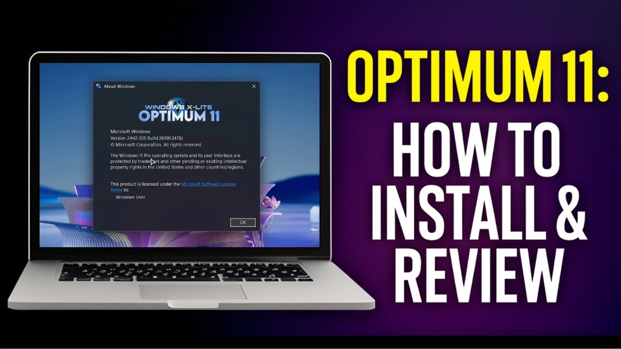 Optimum 11: Windows X-Lite - How to Install & Review (2025) - YouTube