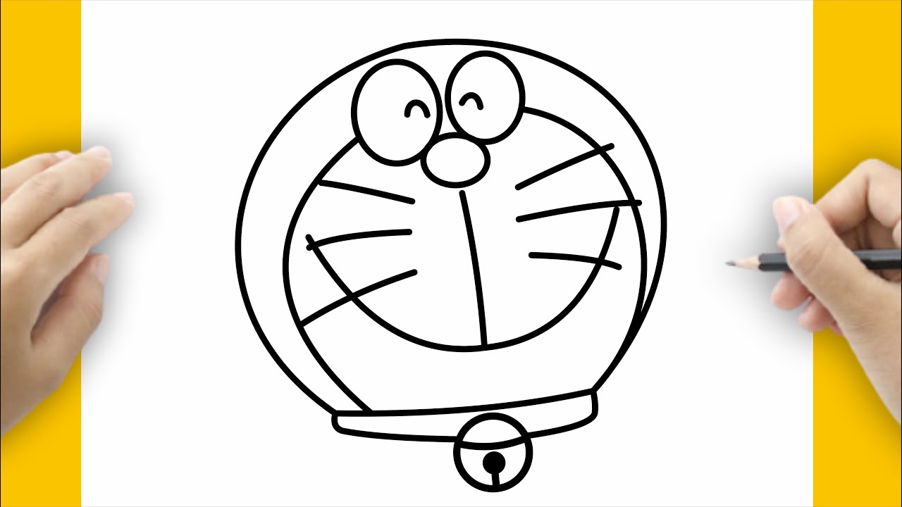 HOW TO DRAW A DORAEMON FACE - YouTube