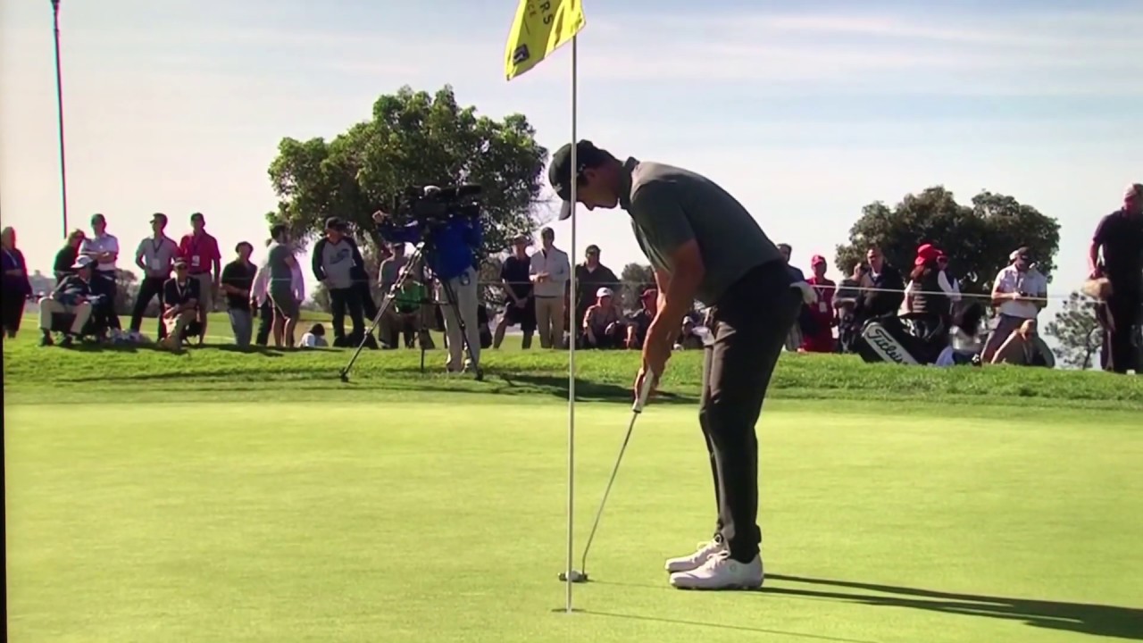 Adam Scott - Putting Alignments/Routine/Grip - YouTube