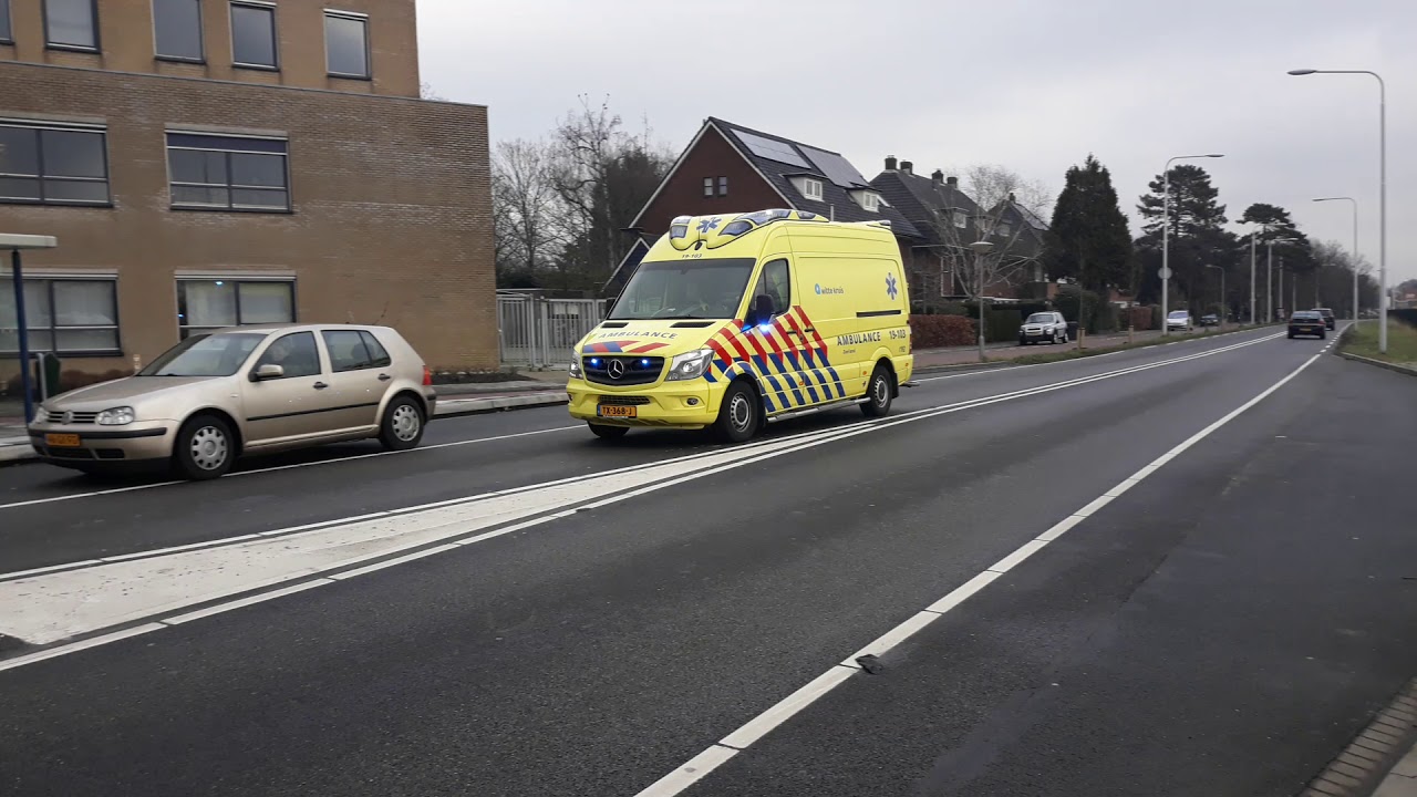 Ambulance 19-103 met a1 naar melding in goes - YouTube