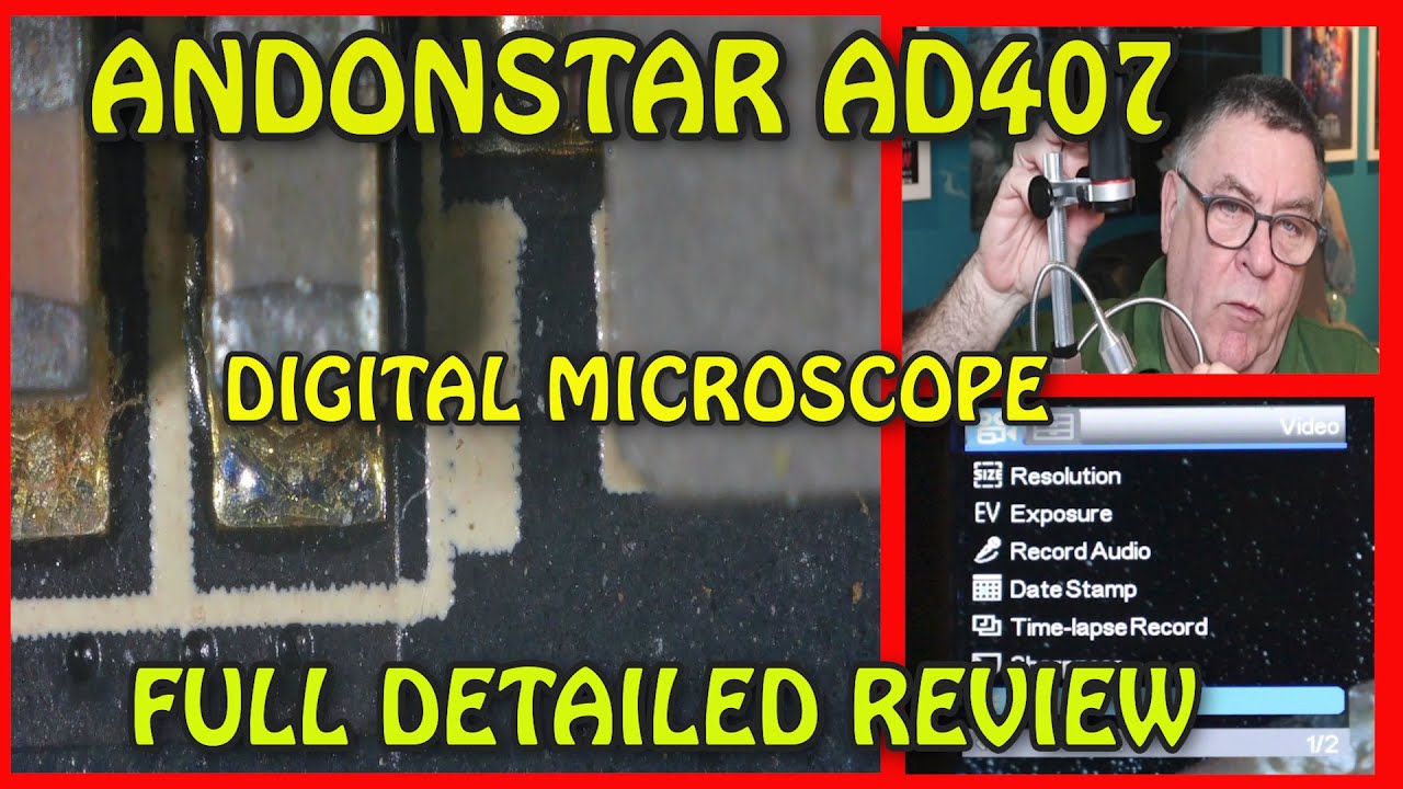 Andonstar AD407 Digital Microscope Full Detailed Review - YouTube