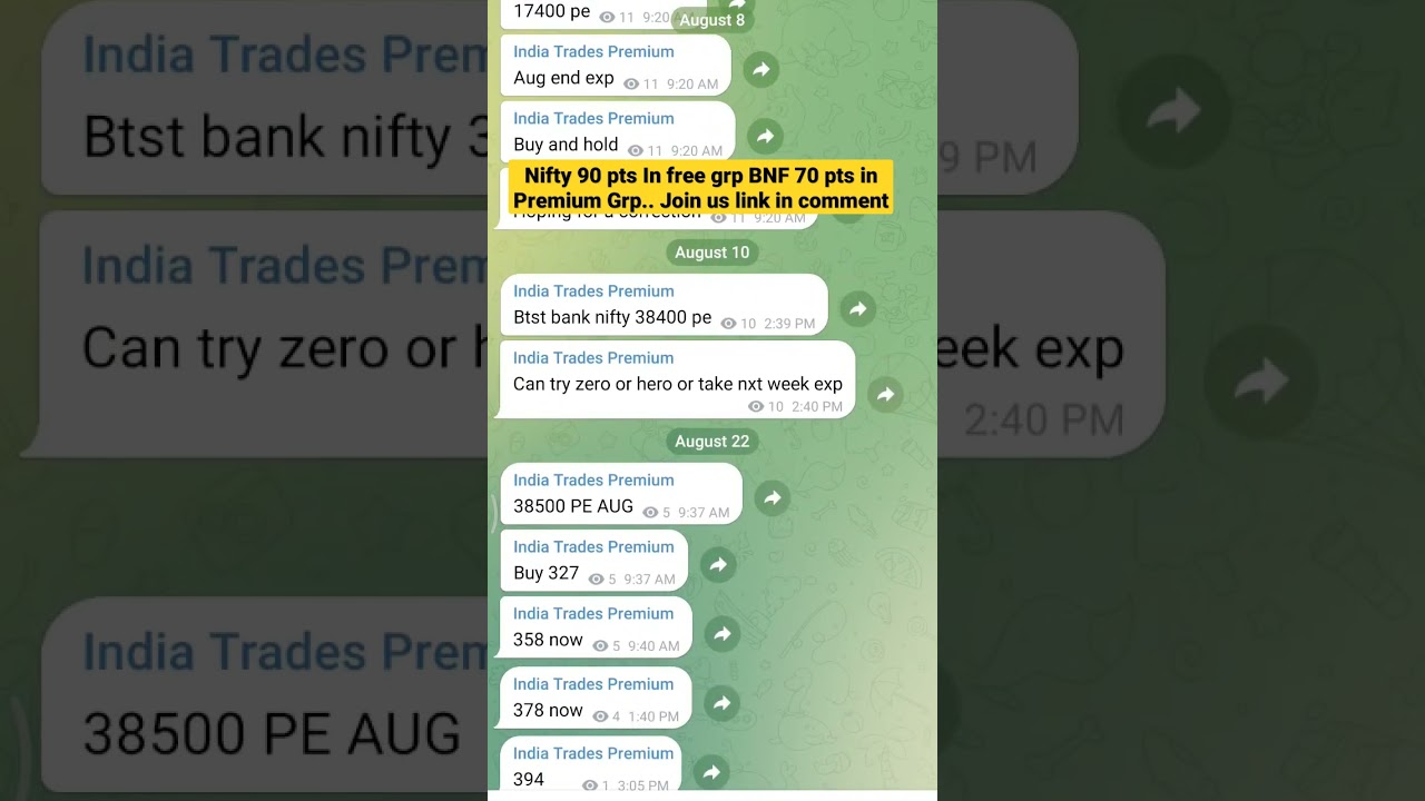 Our Premium trades taken today- come trade with us @500 per month or 50 ...