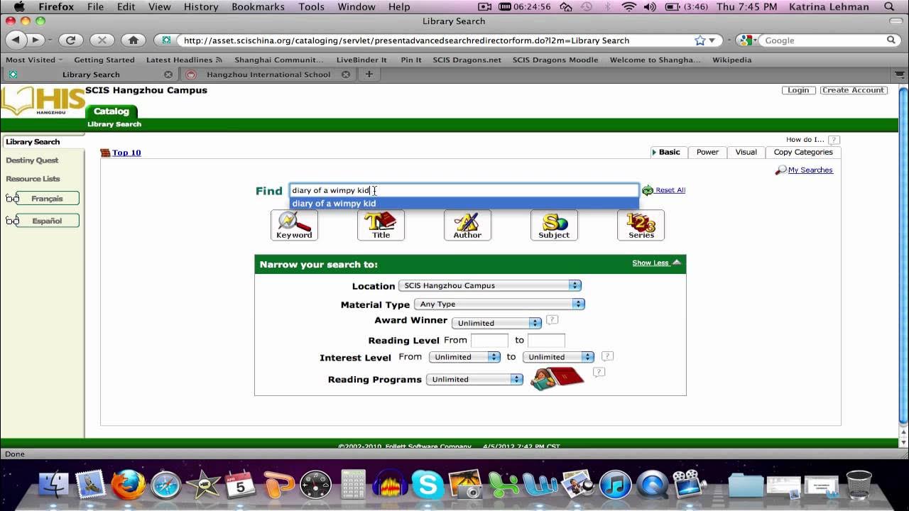 Library Catalog: a Destiny tutorial - YouTube