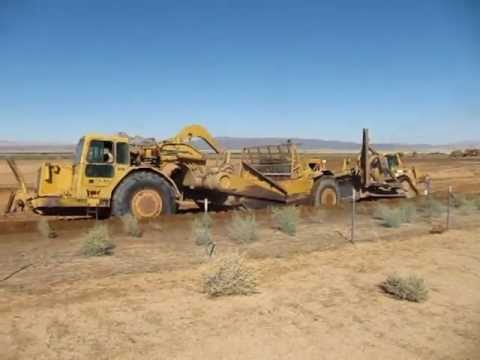 Bulldozer Pushing Scraper 2 - YouTube