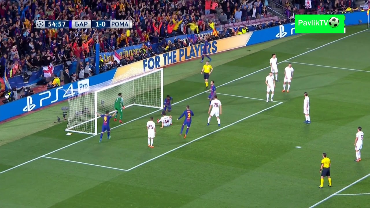 MANOLAS OWN GOAL VS BARCELONA [HD] BARCELONA VS ROMA - YouTube