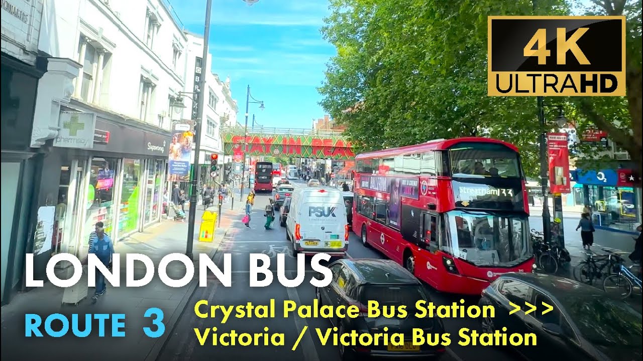 London Bus Ride, Route 3, Double Decker, 4K Virtual Tour - YouTube
