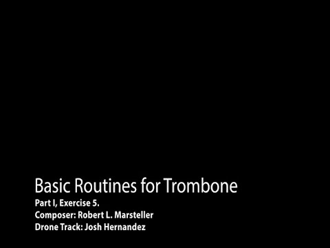 Basic Routines for Trombone, Pt. 1:Exercise 5 Practice Track - YouTube