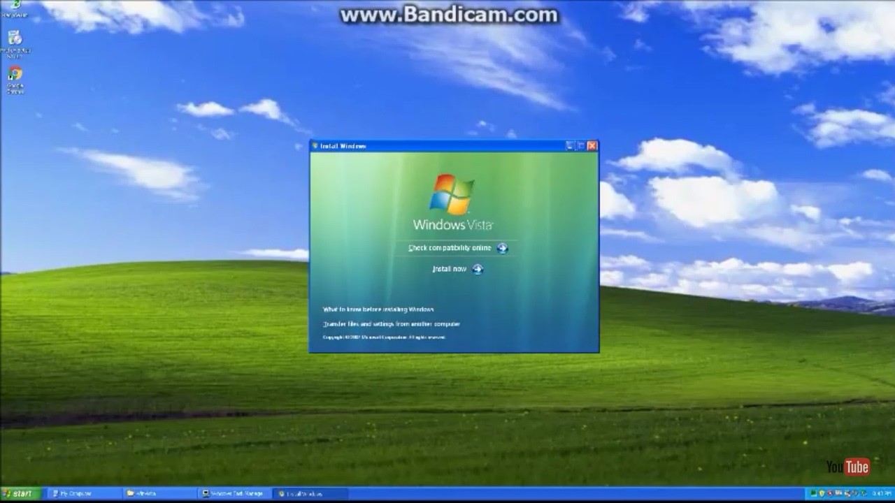 UPGRADING FROM WINDOWS XP TO WINDOWS VISTA [VIRTUAL MACHINE] - YouTube