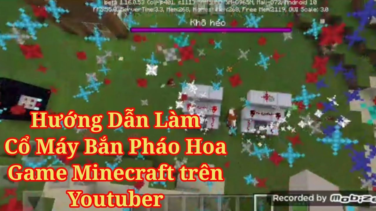 Hướng Dẫn Làm Cổ Máy Bắn Pháo Hoa Game Minecraft trên Youtuber |Ung ...