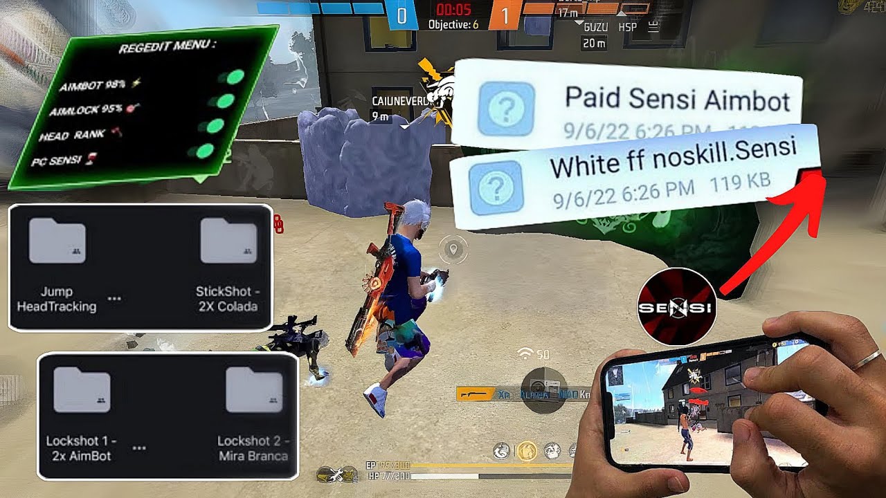 *WHITE FF NO SKILL SENSI APP🇧🇷 Paid !! HEADSHOT ⚙️Regedit 🏴‍☠️[ MACRO ] APP For Android 🎯😱# ...