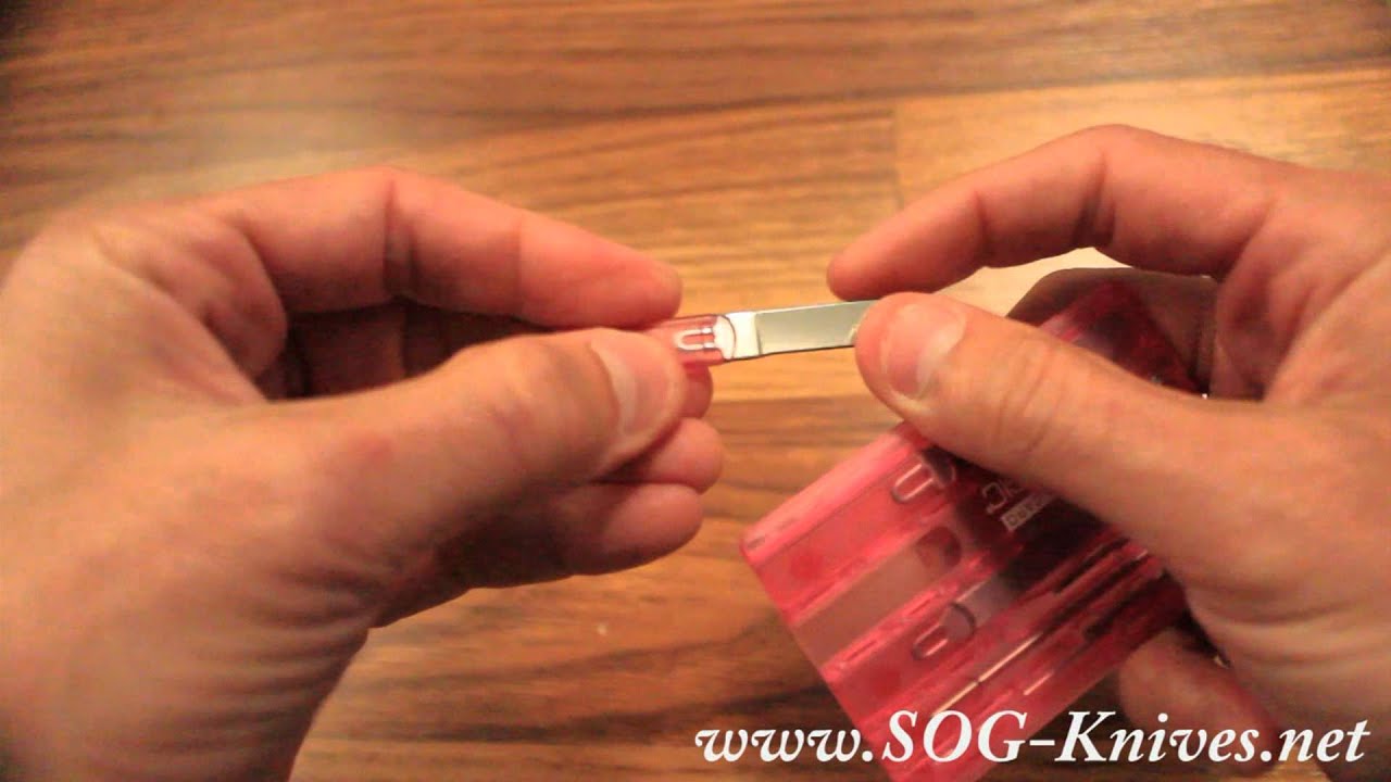 Tool Logic T1 Business Card Tool Pink Kit T1BCP - Video Demo - YouTube