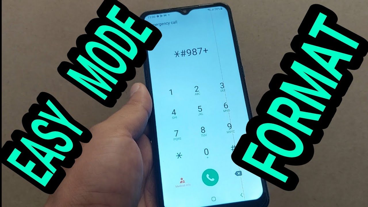 Format Samsung a02 Android 11 / Remove password pattern unlock Screen ...