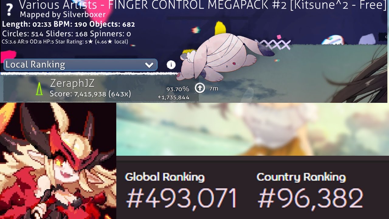 osu! - FINGER CONTROL MEGAPACK #2 - Various Artists(Kitsune^2) - 5⭐ ...